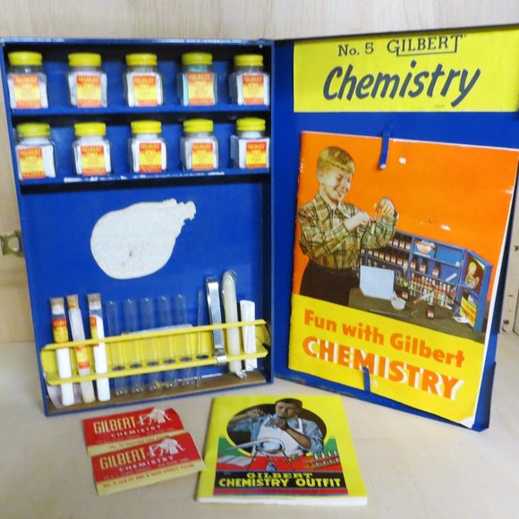 Gilbert | Toys | Vintage No 5 Gilbert Chemistry Outfit In Original ...